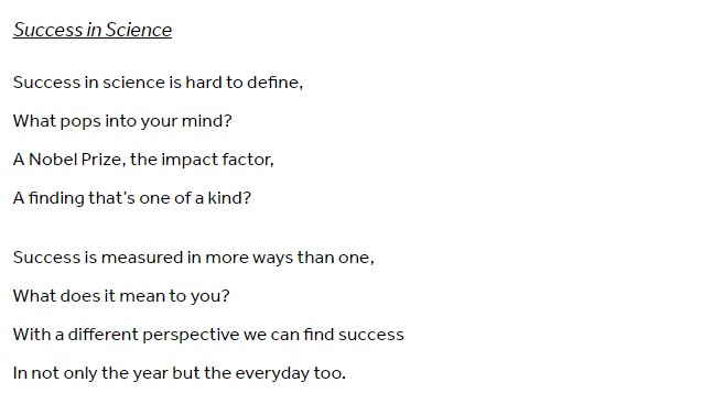A poetic response to ‘Science is more than the sum of research’ - the Node